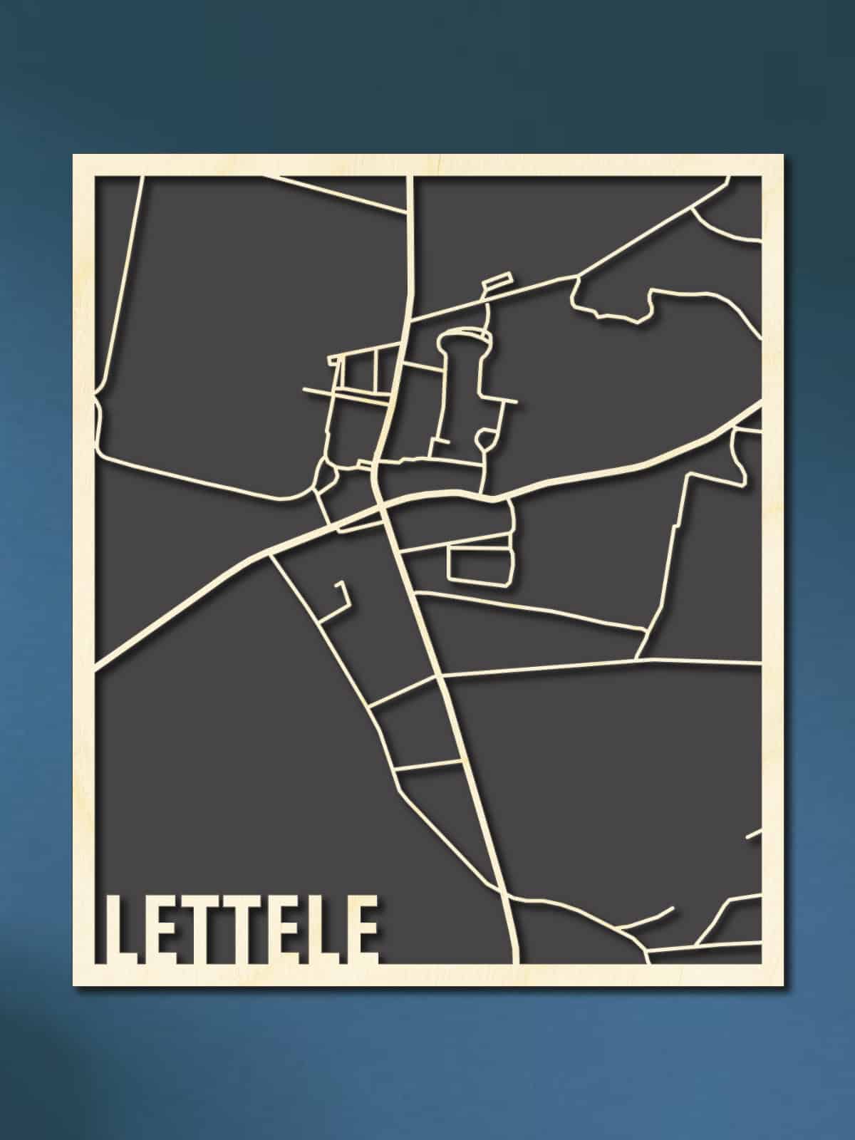 Citymap Lettele Kopen? Hout-Kado.nl